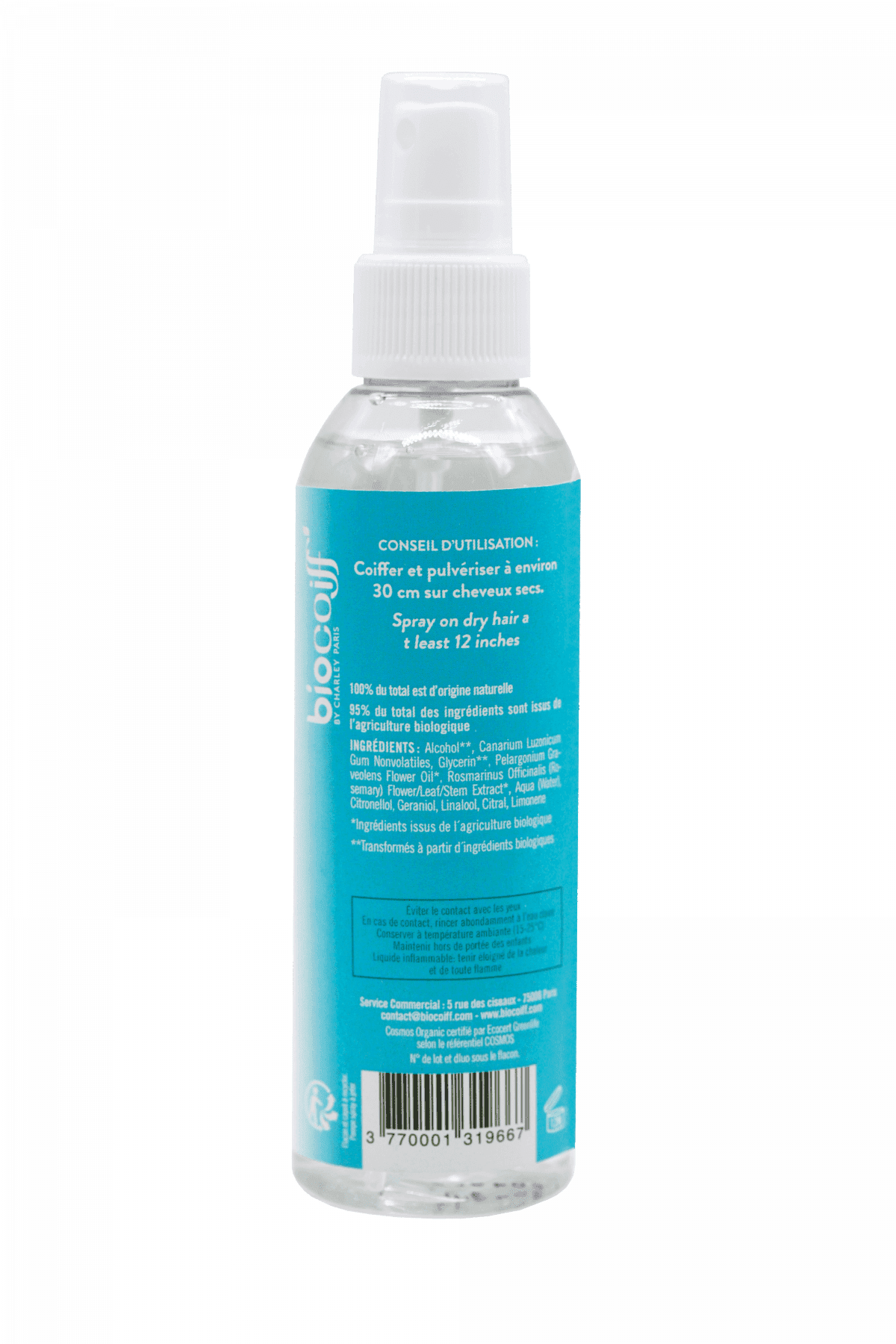 [NOUVEAU] Spray coiffant certifié Bio au Géranium : une première mondiale